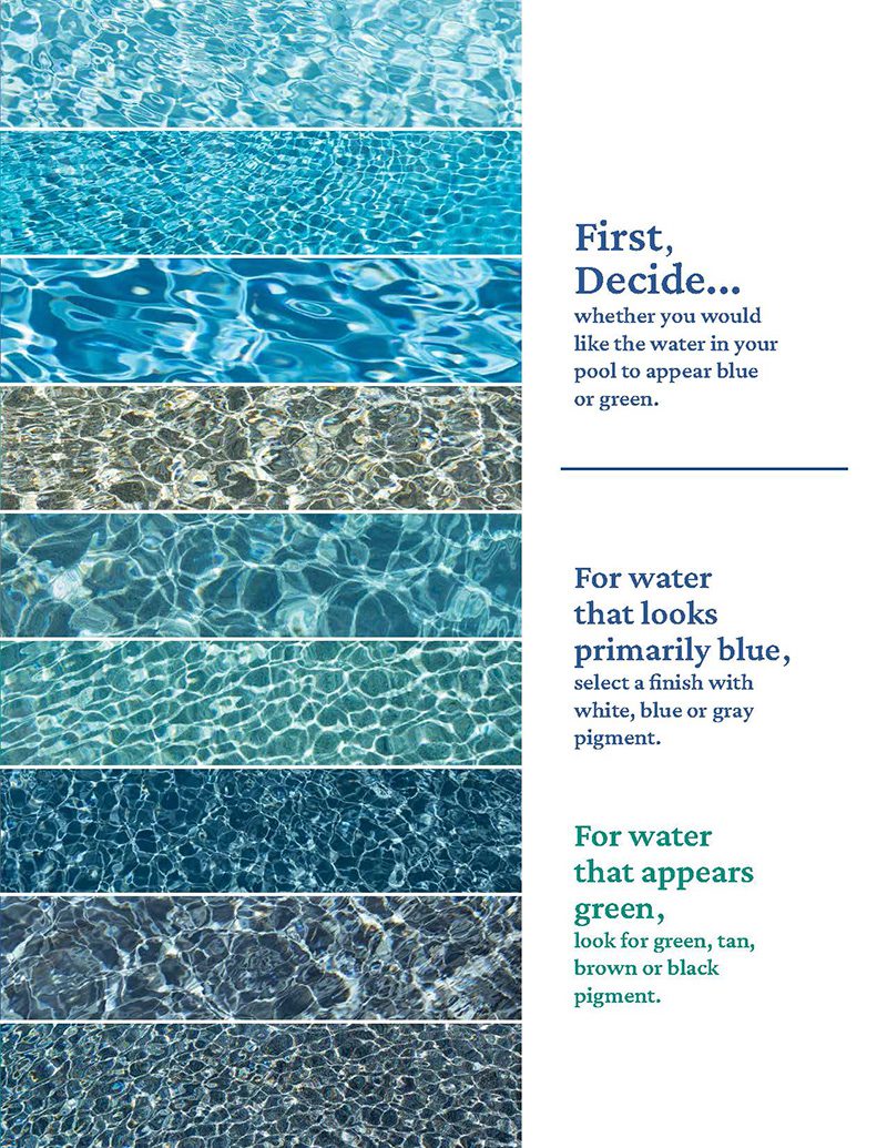 Pool Finish Colors-A Blue Pool - Pool Plastering